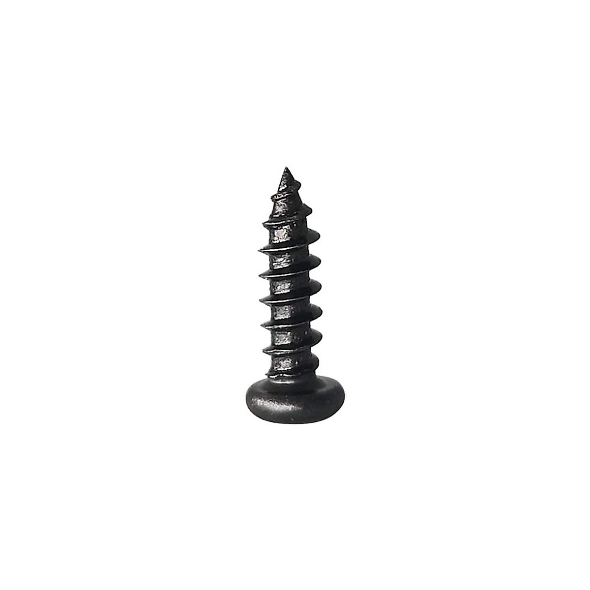 Wood Screw Alamic #8 X 1/2" Wood Screw Pan Head Phillips Black Oxide Coated - 100 Pack