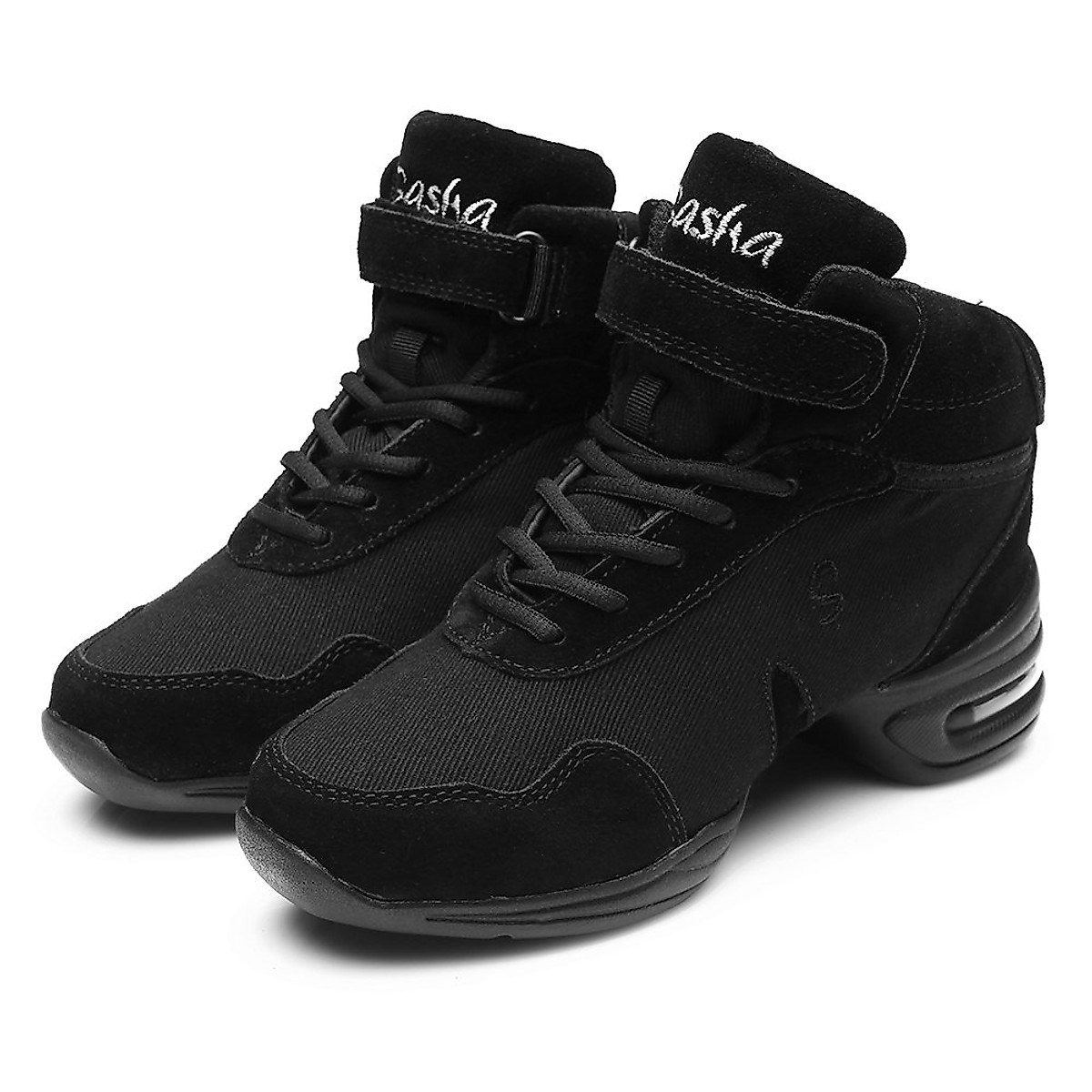 SWDZM Men/Women Modern Dance Shoes/Hip-hop Jazz/Sport/Outdoor Shoes B60 Black 8.5 D(M) US