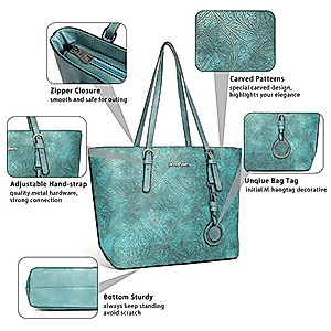 Women Handbags Set Tote Bag for Women Large and Medium Shoulder Bag Satchel Hobo 2pcs Purse Set MWC2-G052TQ