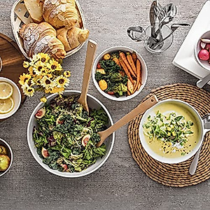 DOWAN 50oz Pasta Bowls Set of 4 + 39 oz Large Soup Bowls Set of 4