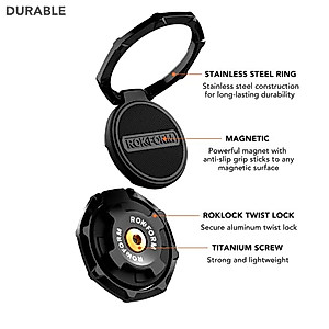 Rokform - Pro Series Bike Phone Mount + Magnetic Sport Ring Stand & Grip