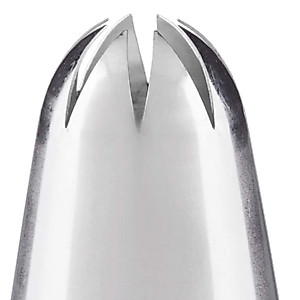 Ateco #856 Deep Closed Star Pastry Tip - Stainless Steel