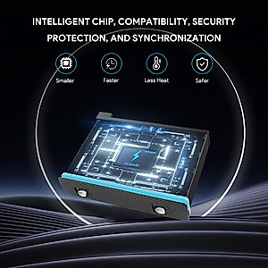 REYGEAK 2 Packs Replacement Insta 360 X3 Battery 1800mAh and LED USB Quick Battery Charger Hub, Replacement Battery Pack Charger Accessories for Insta 360 X3 (2 Battries+ Charging Box)