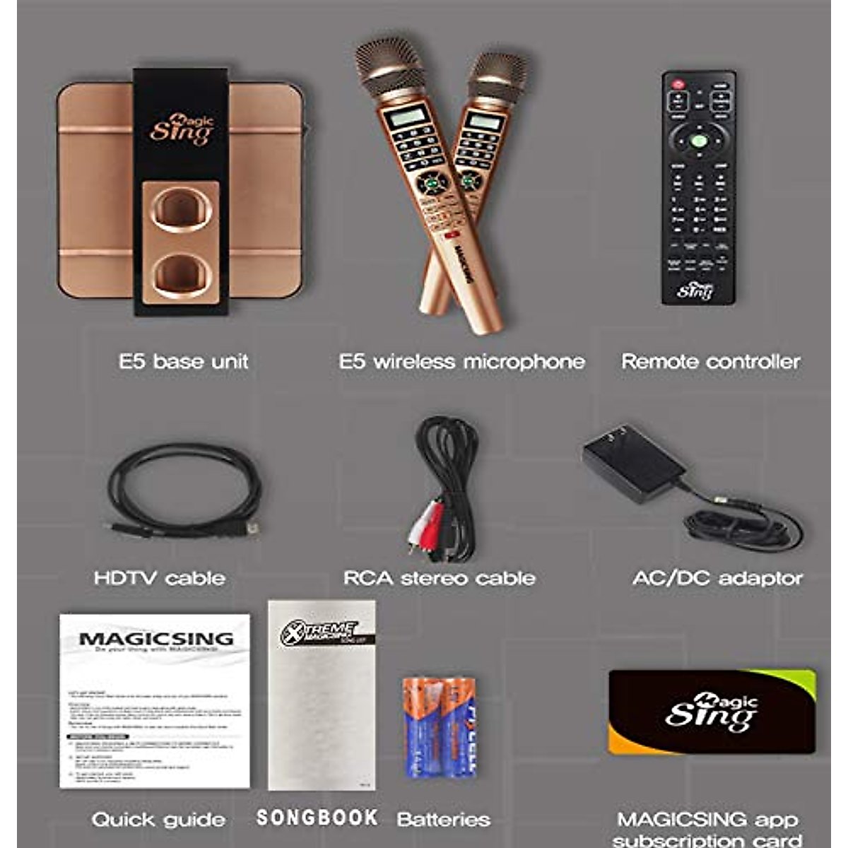 Magic Sing E5+ Pang Pinoy ETO Comes Built-in with 5,000+ Mix Tagalog English Songs Plus 1 Year Free Streaming Karaoke- E5 Don't USE SONGCHIP