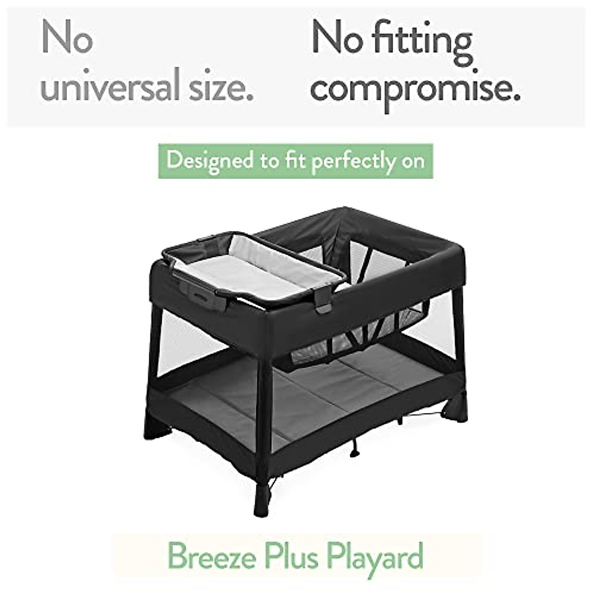 Joey + Joan Pack and Play Sheet Fitted – Compatible with 4moms Breeze Plus Playard & Breeze Go Playard – Fits Up to 30 x 43 Inch Mattress Without Bunching – Woodlands