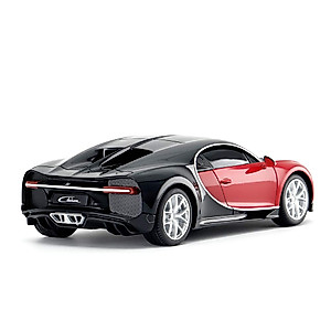 RASTAR Bugatti Toy Car, 1/24 Scale Bugatti Chiron RC Model Car, Red