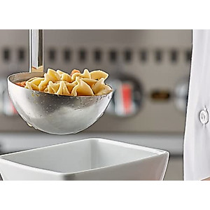 Piazza X-Large Multipurpose Stainless Steel Ladle With Hooked Handle, 25 Inch