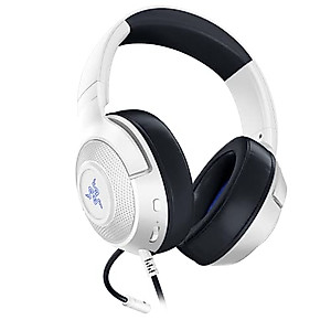 Razer Kraken X Ultralight Gaming Headset: 7.1 Surround Sound - Lightweight Aluminum Frame - Bendable Cardioid Microphone - for PC, PS4, PS5, Switch, Xbox One, Xbox Series X & S, Mobile - White