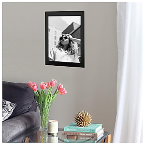 BannerBuzz Snap Poster Frame, Aluminum Profile Front Loading Wall Mount Clip Picture Frame, Open Snap Frame for Indoor Outdoor Poster Display (18" X 24", Black)