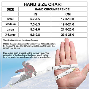 KINGSBOM -40F° Waterproof & Windproof Thermal Gloves - 3M Thinsulate Winter Touch Screen Warm Gloves - for Cycling,Riding,Running,Outdoor Sports - for Women and Men(Black,Large)