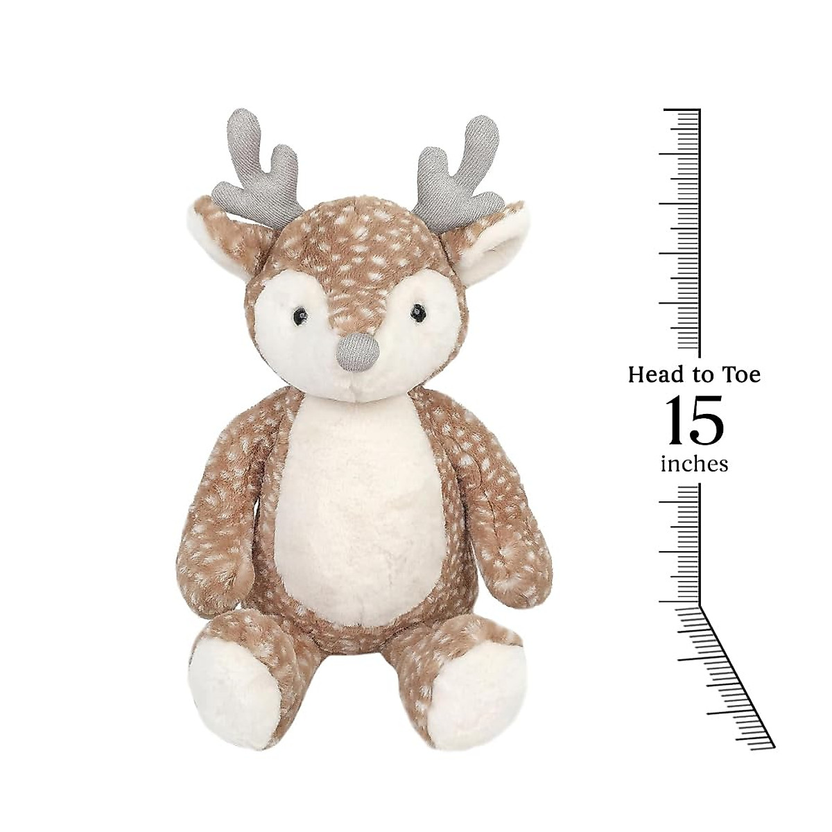 MON AMI Fiona The Fawn Stuffed Animal – 15”, Soft & Cuddly Stuffed Toy Animal for Little Girls/Boys, Great Gift for Kids of All Ages