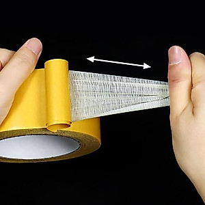 XZRDINGJIE Double Sided Tape Heavy Duty Mounting Tape, 1.18inch x 33ft Double-Sided Fabric Tape Adhesive Tape No Residue, for Home & Office