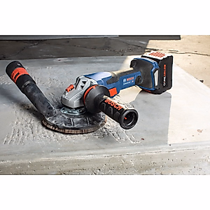 BOSCH GWS18V-13CB14 PROFACTOR™ 18V Connected-Ready 5 – 6 In. Angle Grinder Kit with (1) CORE18V® 8 Ah High Power Battery