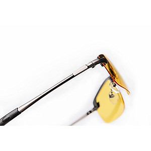 Night Driving Glasses Anti Glare Polarized With Stylish Case - Night Vision/ Tac Glasses - for Driving - Nighttime Glasses