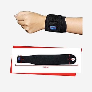 2Pack Version Profession Wrist Support Brace, Adjustable Wrist Strap Reversible Wrist Brace for Sports Protecting/Tendonitis Pain Relief/Carpal Tunnel/Arthritis/Injury Recovery, Right&Left … (Black)