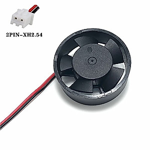 WINSINN 30mm Round Fan Circle 12V, Micro 12 Volt Ring Fans Loop 3010 Hydraulic Bearing, Brushless Cooling 31.5x10mm 2PIN (Pack of 5Pcs)