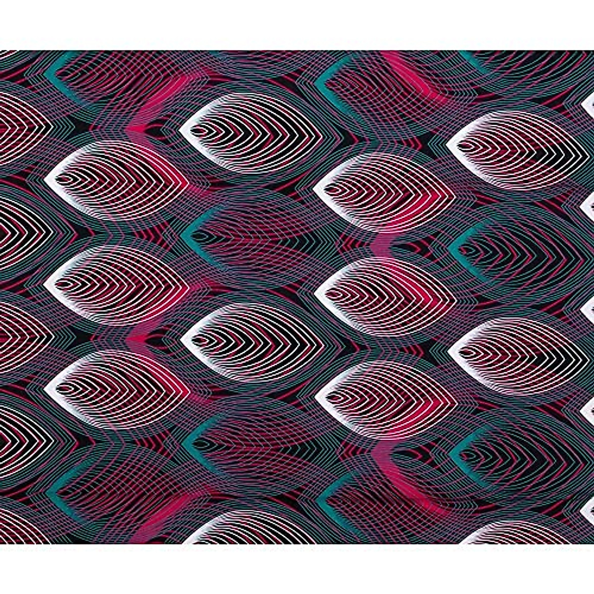 African Fabric 100% Cotton Kente Cloth by The Yard 6 Yards African American Ankara Print Wax Fabric 1451