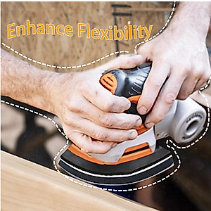 33pcs Sand Paper Mouse Sander Sandpaper 60-1500 Grits with 2pcs Detail Sander Paper Interface Pad Hook and Loop Triangle Sanding Pads with 5 Holes for 140mm Sanding Machine