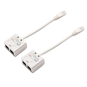 Cable Matters Ethernet Cable Share Kit in White up to 100 Mbps - Check The Connection Diagram Before Purchasing - This is NOT a Two-Pack - Must Be Used in a Pair