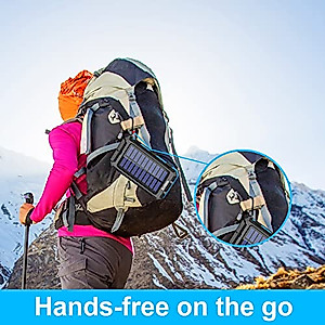 Solar Power Bank Portable Charger 20000mah Waterproof Battery Backup Charger Solar Panel Charger with Dual LED Flashlights and Compass for All CellPhones, Tablets, and Electronic Devices