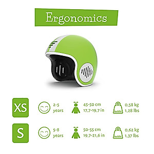 Chillafish Bobbi ABS Children's Multi-Sport Helmet, Bike, Ski, Skateboard, Scooter, Small, Lime