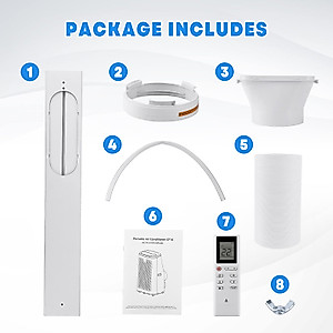 Portable Air Conditioners, 14000BTU Air Cooler with Drying, Fan, Sleep Mode, 3 Speeds, 24H Timer Function, Remote Control, Cools Room up to 750 Sq. ft, Air Cooling Fan for Home & Office Use…