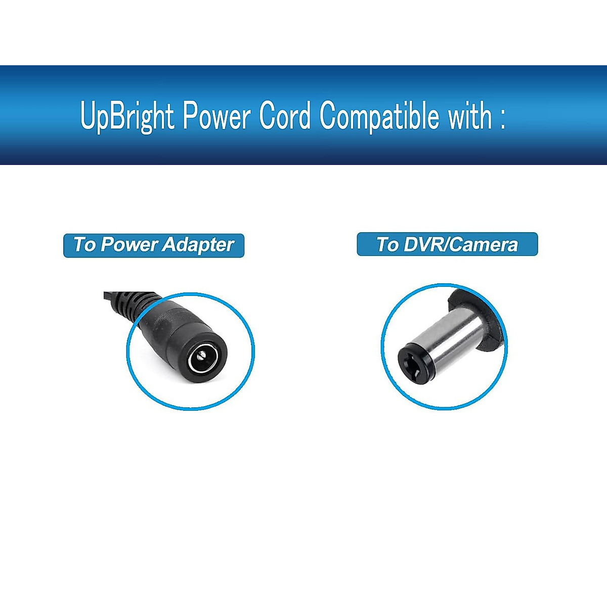 OEM Genuine Parts 8 Way Splitter Cable+ 12V 2.5A AC/DC Adapter Compatible with Lorex ACC-U81 Q-See SWANN CCTV Camera DVR SRDVR8 SWDVK8 DVR8 1000 DVR8-1400 DVR8-1425 1450 1500 BX1202500 ACCPWR12V500