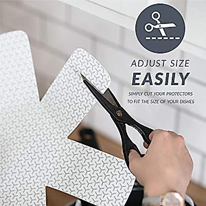 Pan and Pot Protectors - Set of 6-16" long - Cookware Protector Set/Pots and Pans Dividers/Pans Separator Anti-Slip to Avoid Scratching or Marring When Stacking
