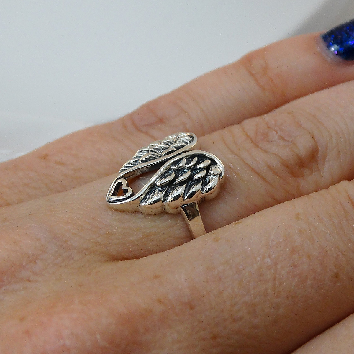 FashionJunkie4Life Sterling Silver Angel Wings Heart Ring (7)