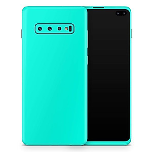 DesignSkinz Solid Mint V2 Protective Vinyl Decal Wrap Skin Cover Compatible with The Samsung Galaxy S20 (Screen Trim & Back Glass Skin)