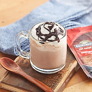 Ghirardelli Double Chocolate Hot Cocoa Mix, 0.85 oz Packets (Pack of 25) with Ghirardelli Cocoa Scoop