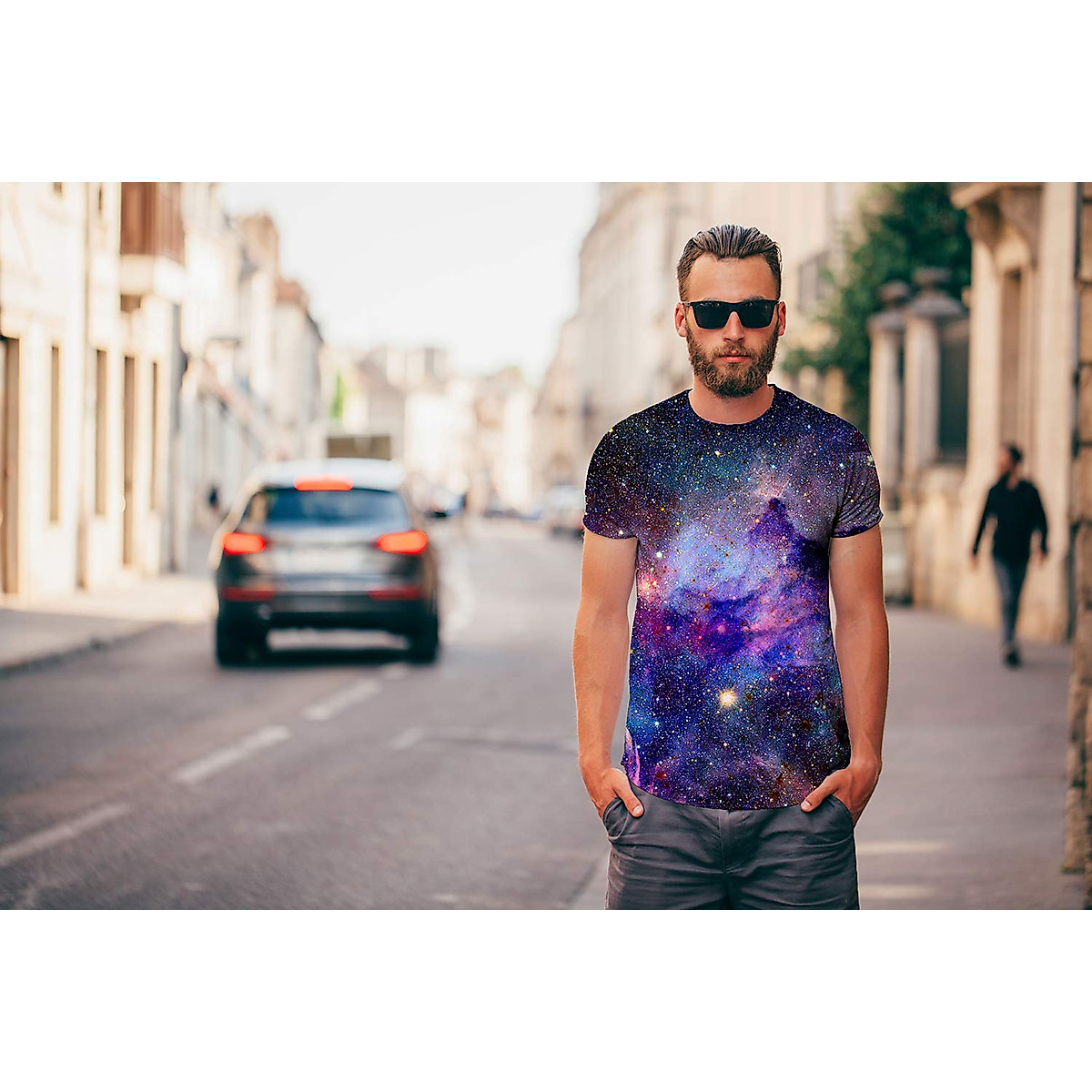 KYKU Galaxy T Shirt Universe T-Shirt Space T Shirts for Men Nebula Tshirts 3D Tee (XXX-Large)
