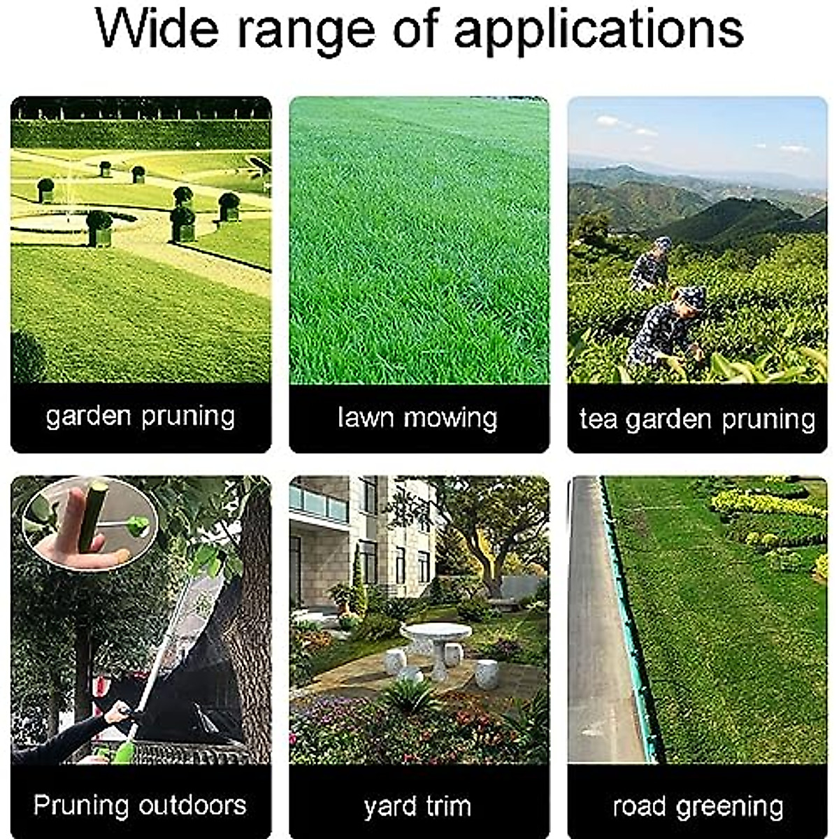 Electric Lawn Mower, Rotary Weeder with 24V/10000MA Cordless Adjustable Length 1-36CM 90° Rotatable Machine Head for Home Small Garden
