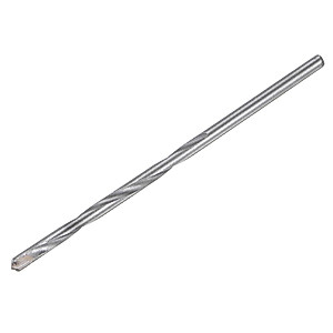 uxcell 4mm Cutting Dia Cemented Carbide Twist Extra Long Drill Bit with Round Straight Shank for Hardened Steel Stainless Steel, 100mm Length