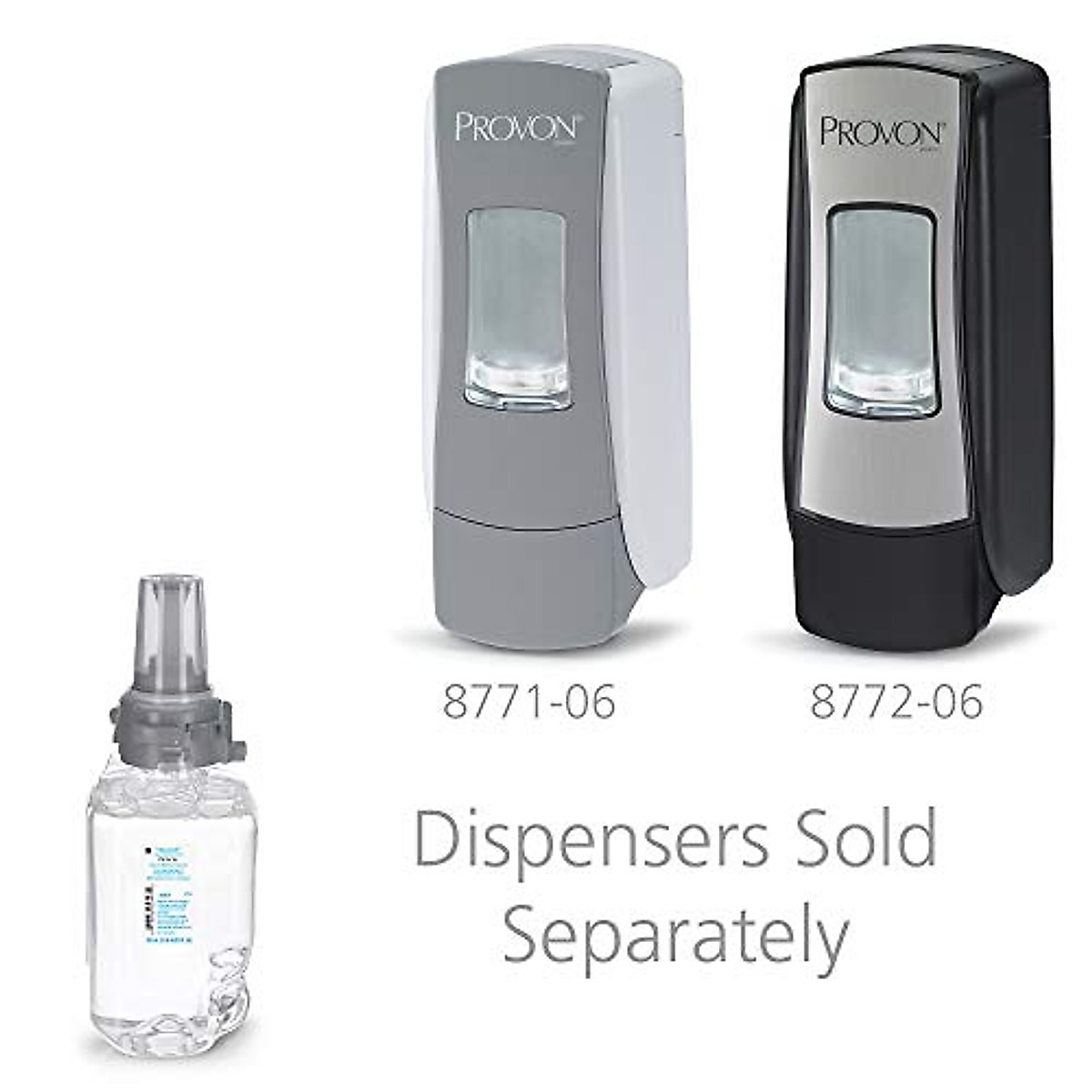 PROVON Clear & Mild Foam Handwash, Fragrance Free, EcoLogo Certified, 700 mL Foam Hand Soap Refill for PROVON ADX-7 Push-Style Dispenser (Pack of 4) - 8721-04