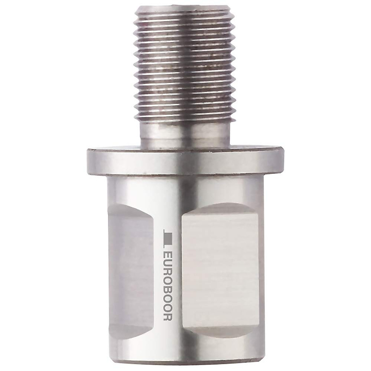 Euroboor Weldon Shank Adapter - 3/4" Weldon to 1/2" x 20 UNF 3 Jaw Chuck Adapter with Milled Steel Construction & Left-Hand Thread - IBK.14