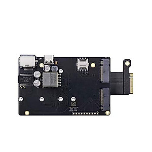 Khadas M2X Extension Board for Khadas VIM4(POE only with Power and Without Ethernet Data Support on VIM4)&VIM3/3L (Full-Featured, PCIe x1 Lane)&Edge-V (SSD-only, PCIe x4 Lane)&Quectel EM06 4G LTE