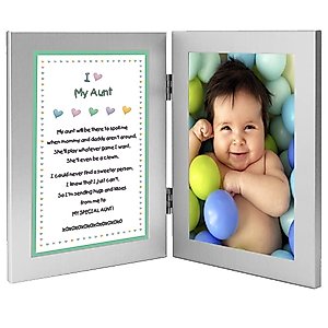 Birthday Gift for Aunt, Sweet Poem from Niece or Nephew, Add 4x6 Inch Photo