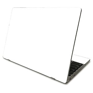 MightySkins Skin Compatible with Samsung Chromebook 4 (2021) 11.6" - Solid White | Protective, Durable, and Unique Vinyl Decal wrap Cover | Easy to Apply, Remove, and Change Styles | Made in The USA