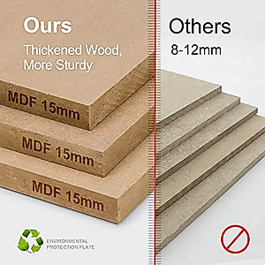 VANIRROR Bathroom Wall Cabinet Wooden Medicine Cabinet Buffering Hinge MDF Material Over Toilet Storage Cabinet 23"x29" and Adjustable Shelves Cupboard Above Toilet Storage Cabinet with Large Space