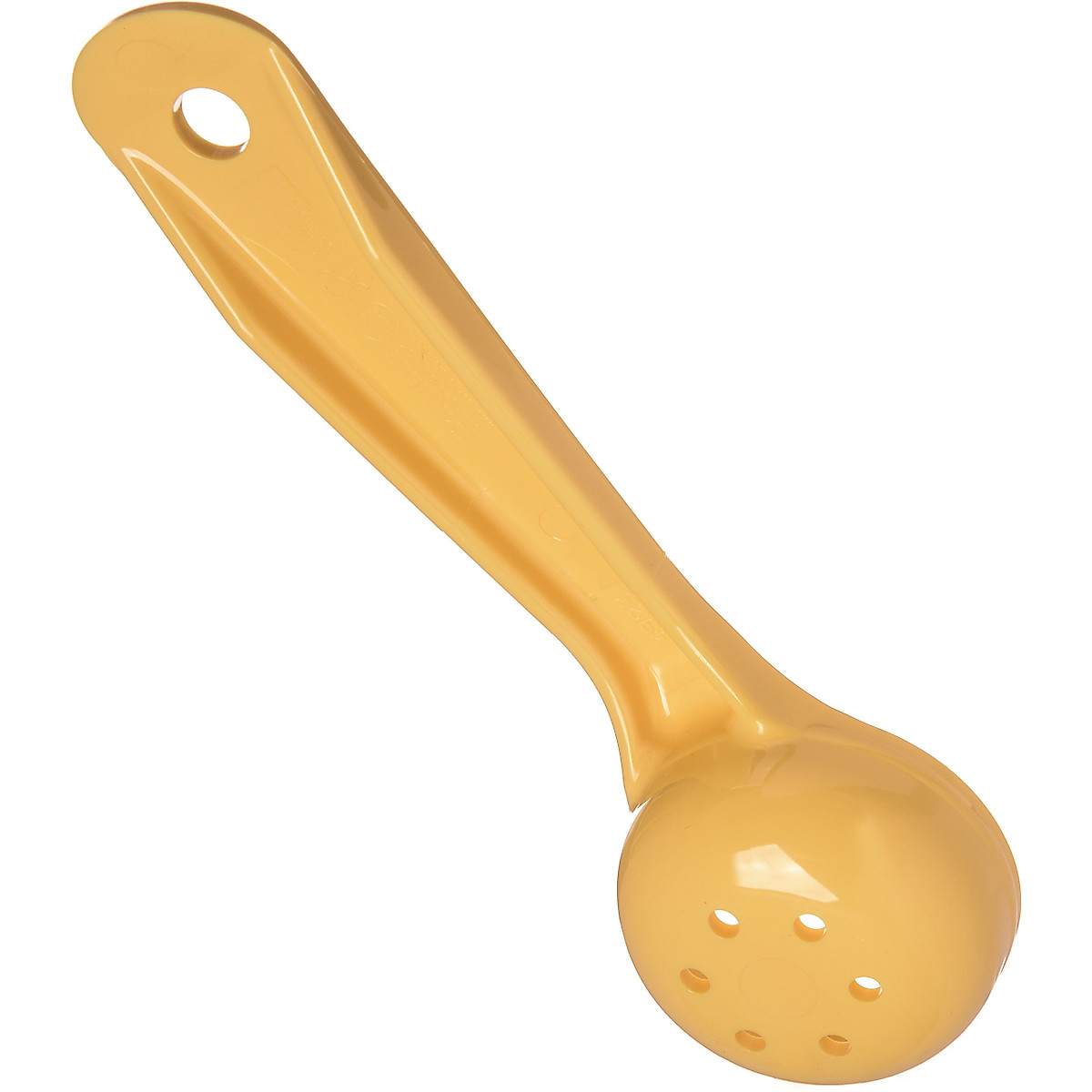 Carlisle FoodService Products 492304 Perforated Short Handle Portion Control Spoon, 1 oz, Yellow