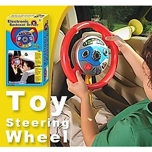 PowerTRC Electronic Backseat Driver Toy | Kids Driving Wheel | Car Toys | Pretend Driving Kids Toy