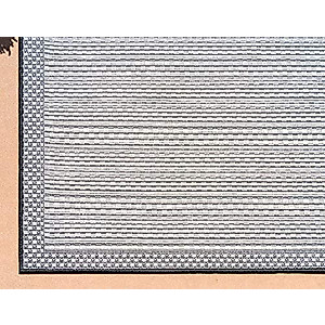 Unique Loom Outdoor Border Collection Area Rug - Checkered (9' x 12' Rectangle, Gray/ Black)