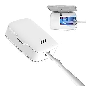 EVEMANT Portable Mini Toothbrush Case Fast Drying Wall Mounted Holder Rechargeable Toothbrush Case for Houshold, Business Trip or Traveling ( White )