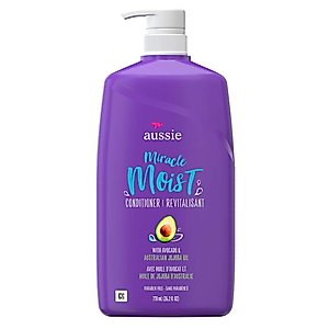 Aussie Conditioner Miracle Moist 26.2 Ounce Pump (778ml) (2 Pack)