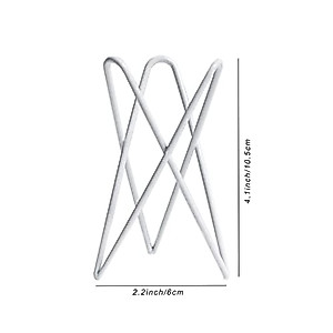 4 Packs Airplant Plants Holder Metal Base Geometric Air Plants Stand Tabletop Air ferns Planter Rack White Tillandsia Display Containers Himmeli Decor .