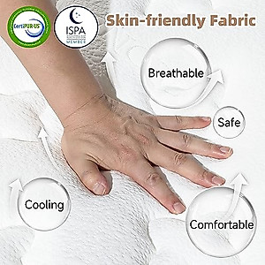 AICEHOME Full Mattress, 12 Inch Individual Pocket Springs with Gel Memory Foam, Medium Firm Mattresses in a Box, Hybrid Full Size Mattress with Pressure Relief 75" L x 54" W x 12" T