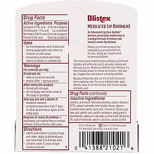 BLISTEX Medicated Lip Ointment, 0.21 Oz (Pack of 3)