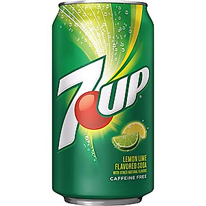 7UP Lemon Lime Soda, Naturally Flavored and Caffeine Free, 12 Fl Oz (Pack of 12)