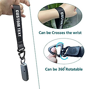 QJS PATCH 4 PACK Keychain,Personalised Text Pendant,Customisable keytag with Key Ring Car Key Chain Clip Nylon Webbing Buckl for Car, Backpack